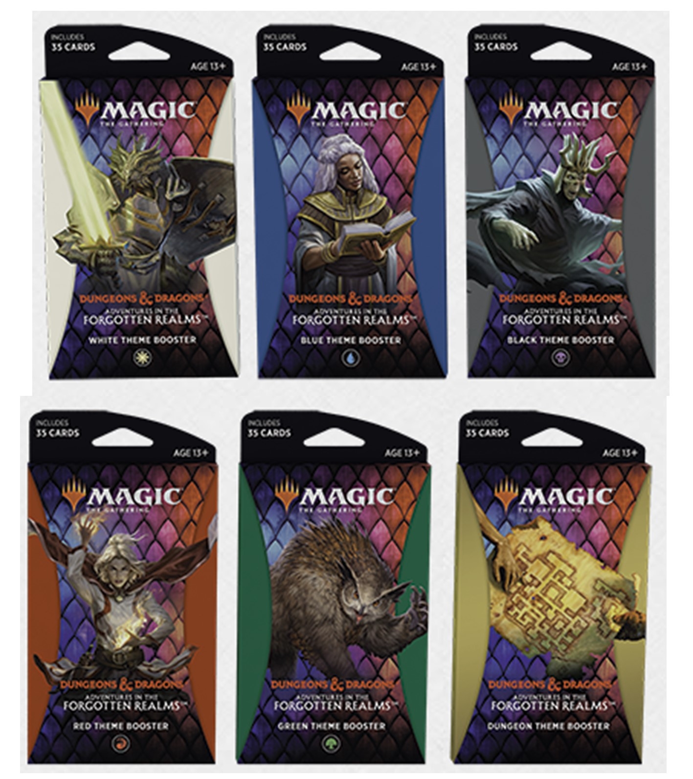 Magic the Gathering - D&D Adventures in Forgotten Realms Theme Booster - Trading card Games ...