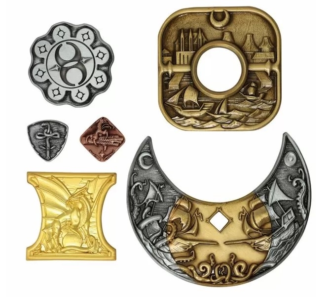 Dungeons and Dragons - Metal Waterdeep Replica Coin Set - Gaming-D&D ...