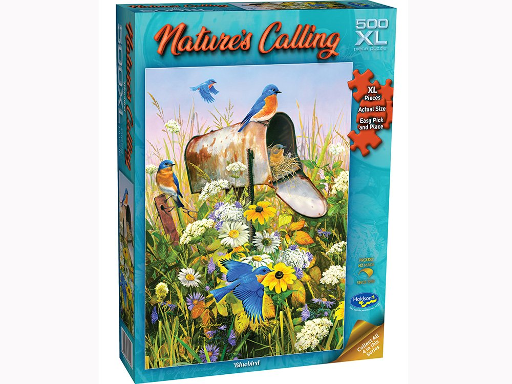 Holdson - 500 XL Piece - Nature Calls Bluebird - Jigsaws-500-750 : The ...