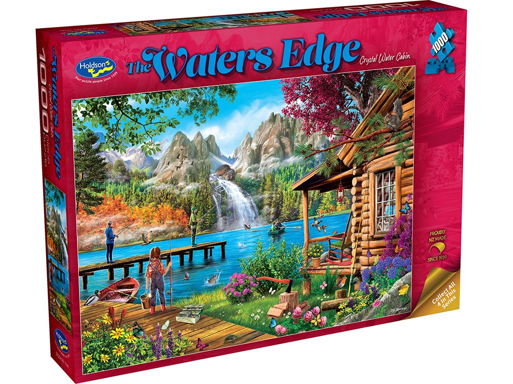 Holdson - 1000 Piece - Water's Edge Crystal Water Cabin - Jigsaws-1000 ...